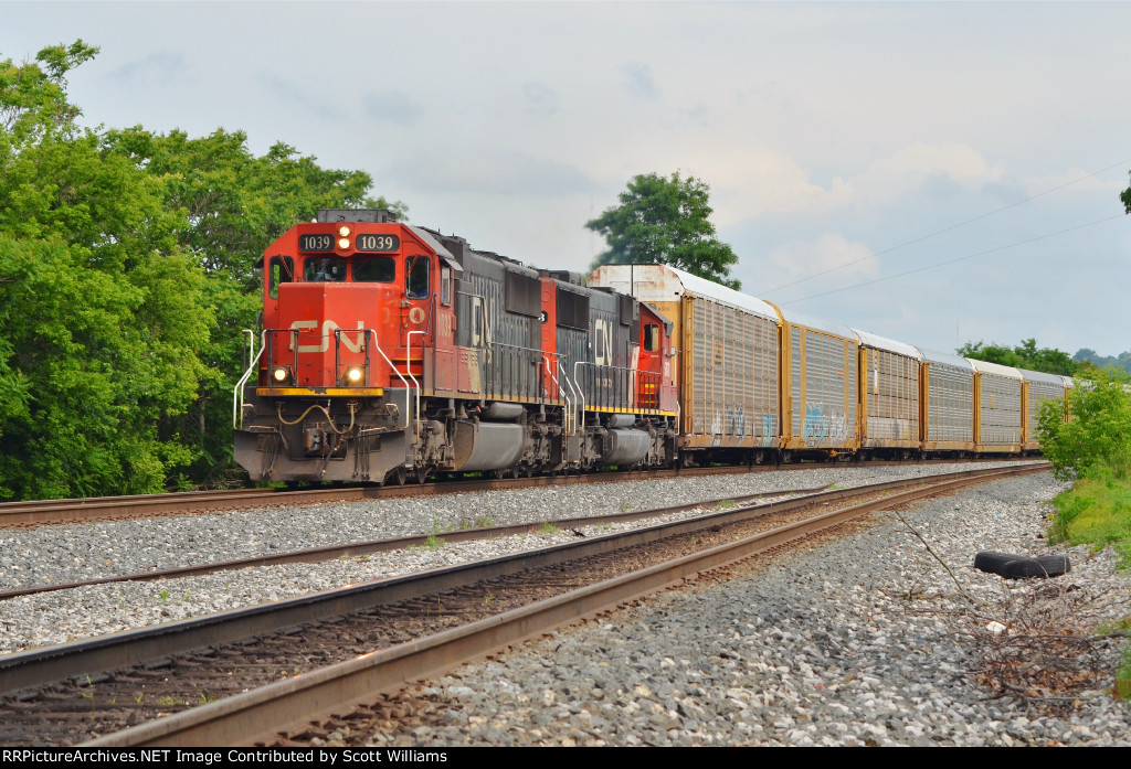 CSX Q277 with CN Standard Cabs